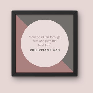 Empowering Scripture Art Transformative 4 Piece Set On Strength