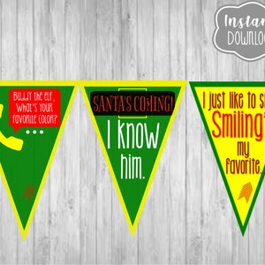 Buddy the Elf Holiday Banner Elf the Movie Decorations Digital Download ...