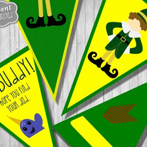 Buddy the Elf Holiday Banner - Elf the Movie Decorations - Digital ...