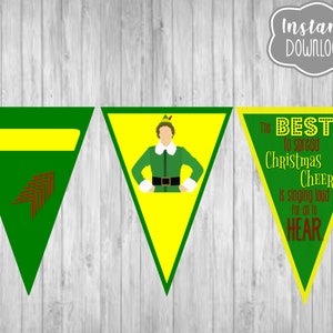 Buddy the Elf Holiday Banner - Elf the Movie Decorations - Digital ...