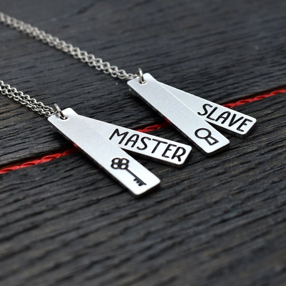 Master & Slave Couples Necklace Set BDSM Necklace DDGL | Etsy