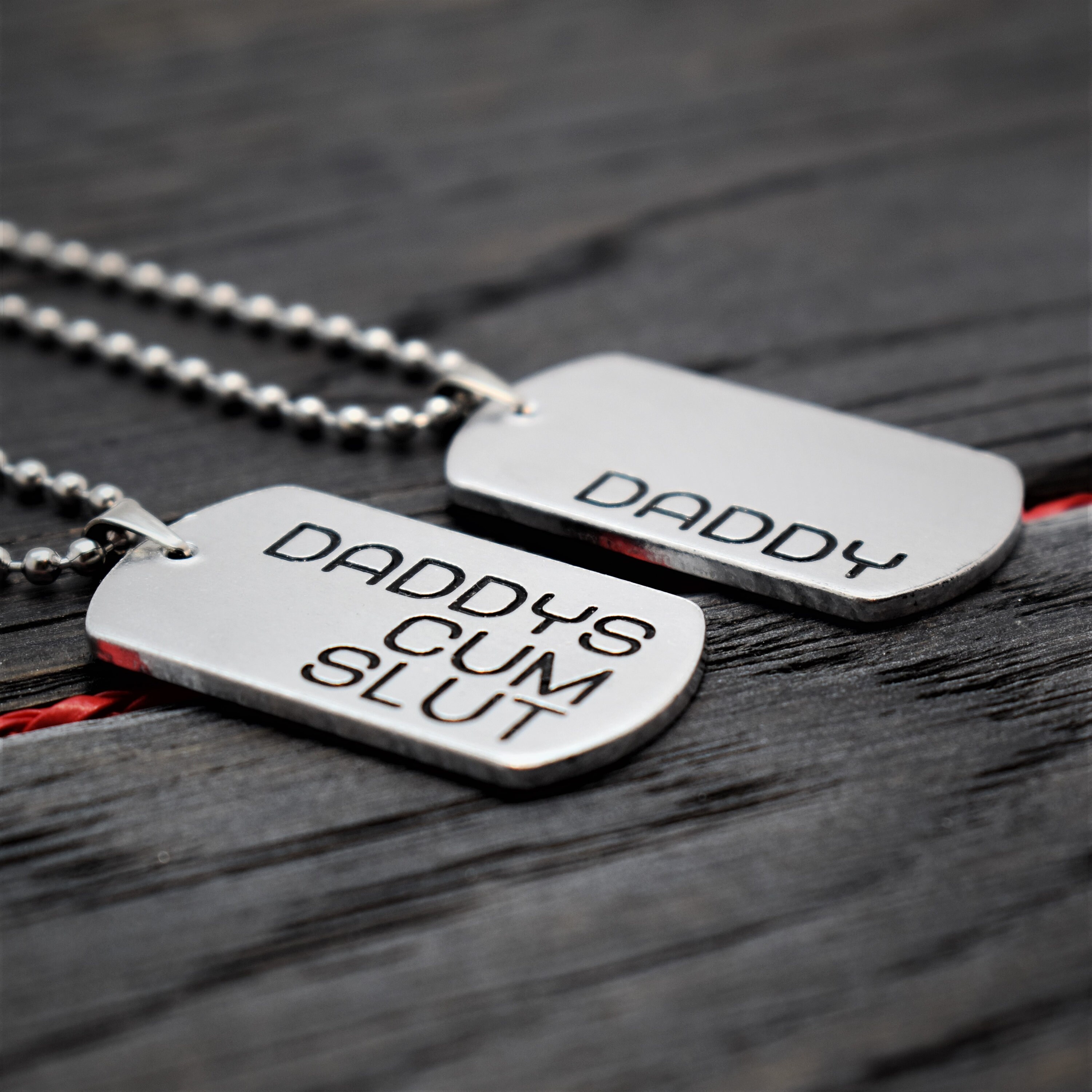 Daddy And Cum Slut Couples Necklace Cum Slut Necklace Daddy Etsy