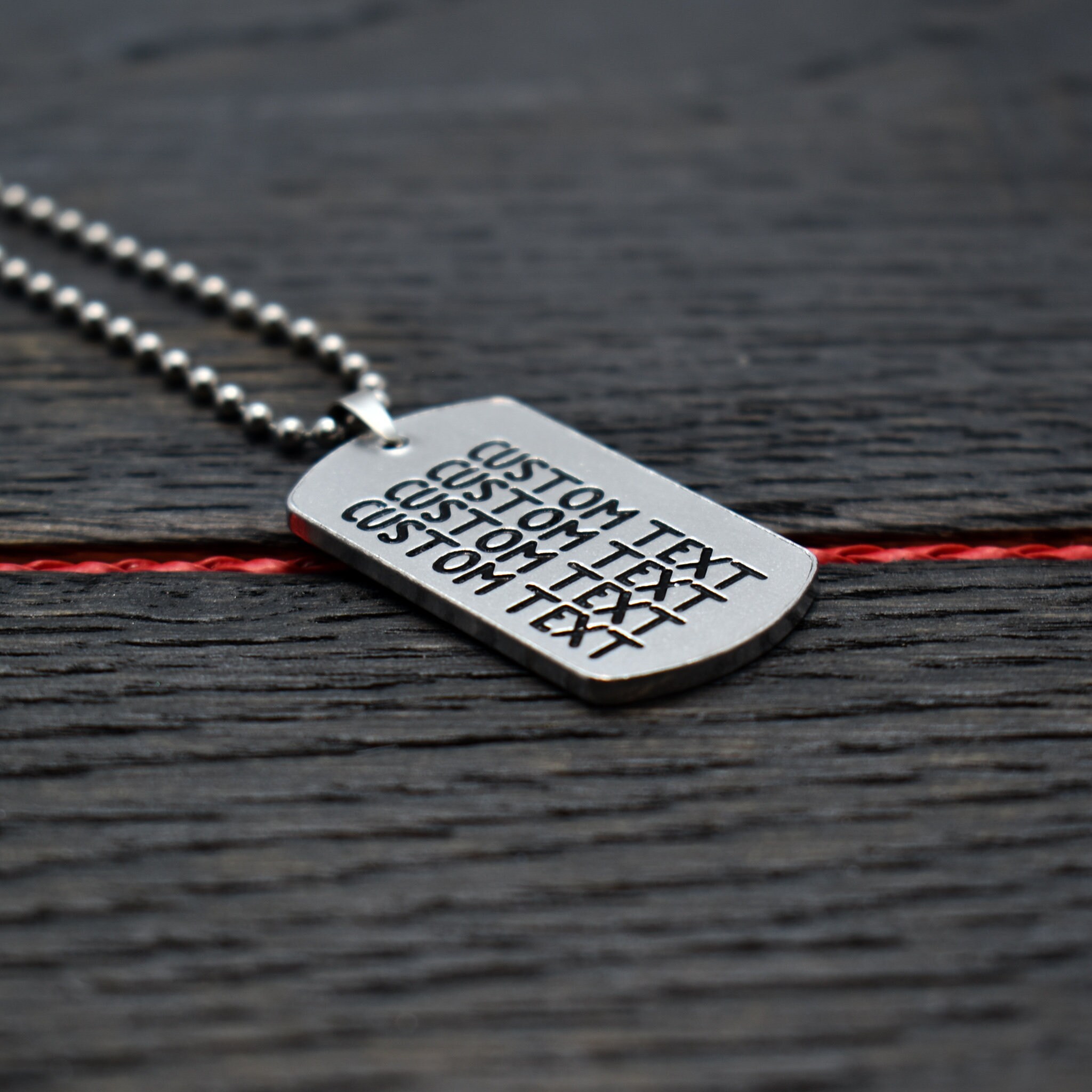 Custom Military Style Necklace - Etsy