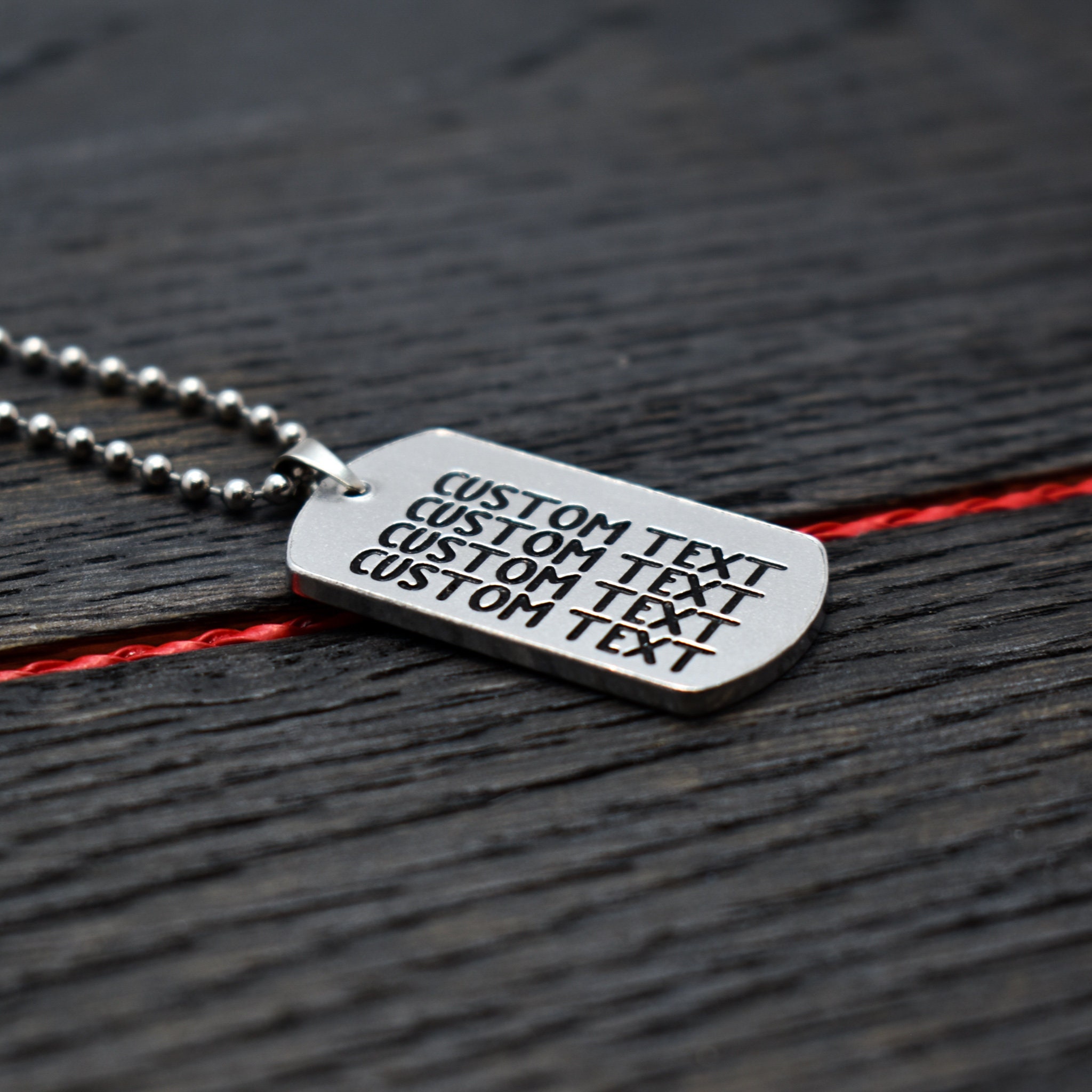 Custom Military Style Necklace - Etsy