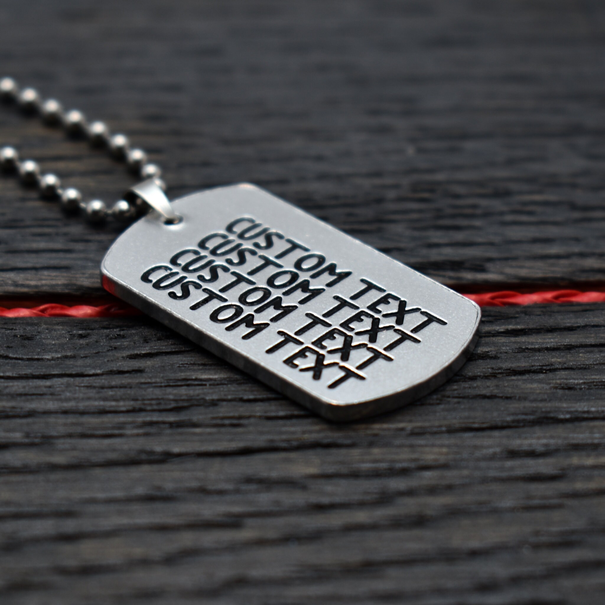 Custom Military Style Necklace - Etsy
