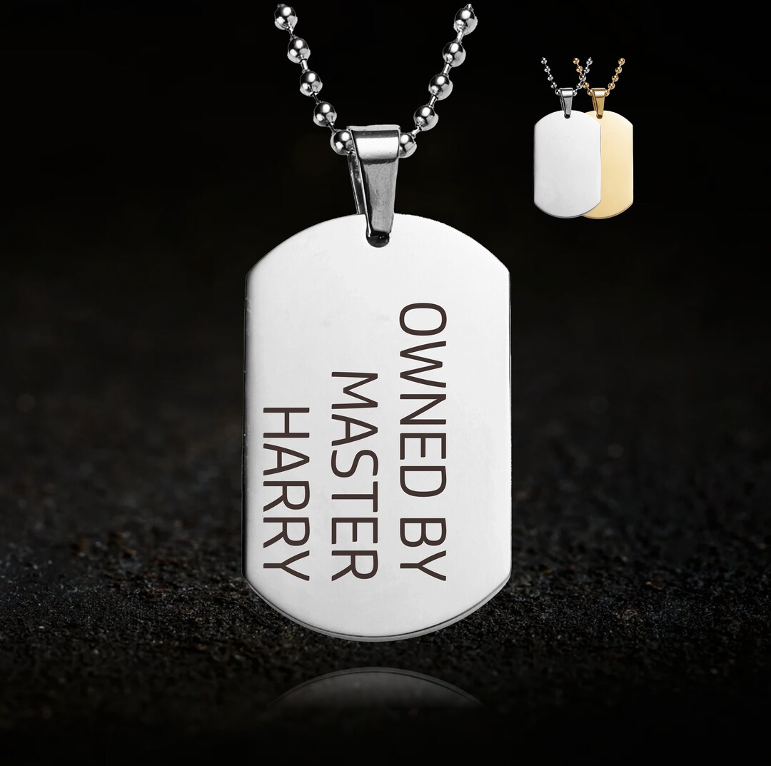 Owned by Master Personalised Necklace, BDSM, Mistress, Submission - Etsy