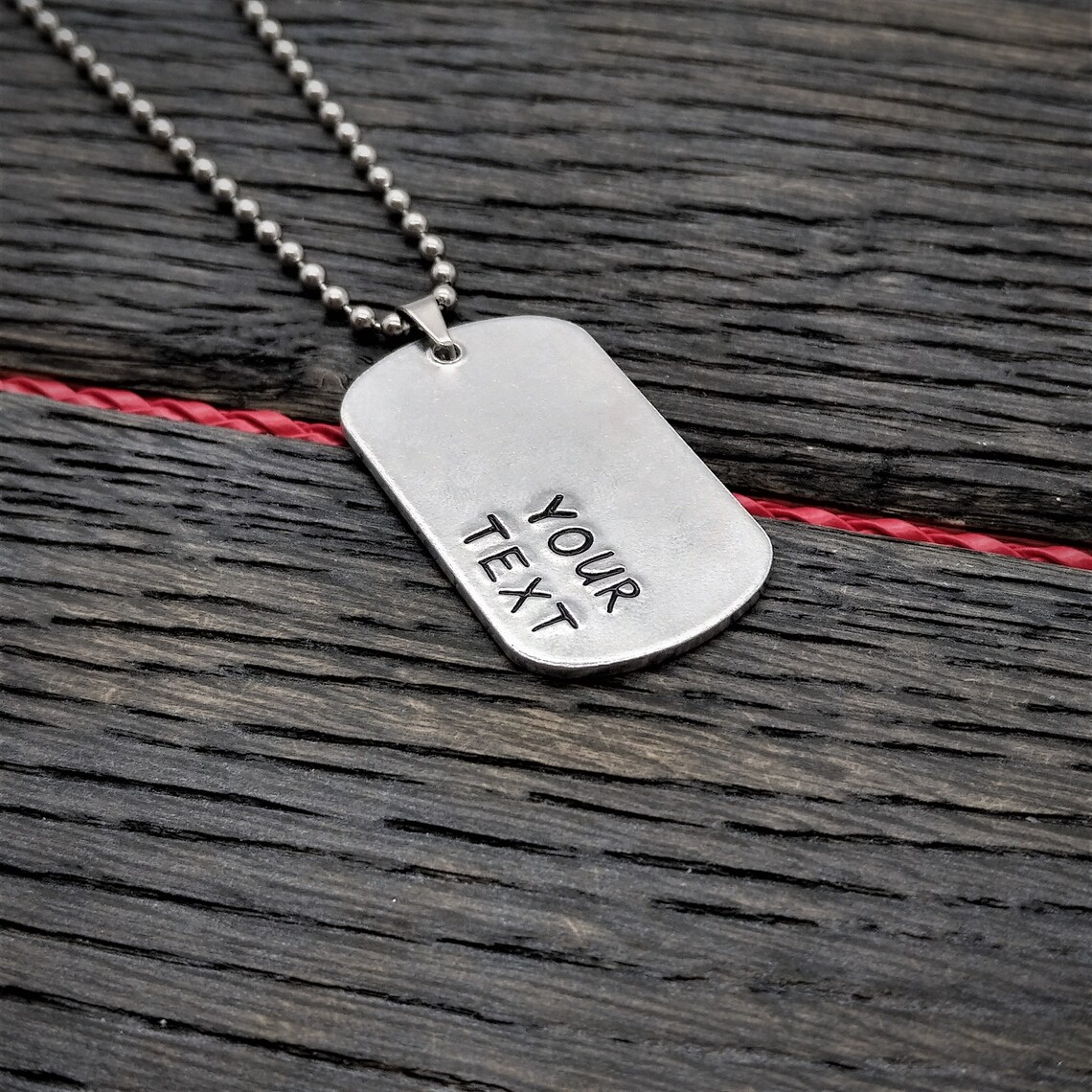 Custom Military Style Necklace | Etsy