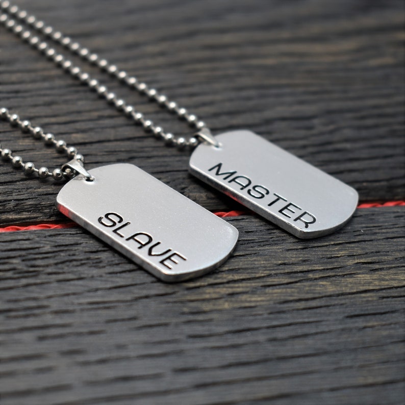 Master and Slave Necklace Set BDSM Submissive DDGL - Etsy UK