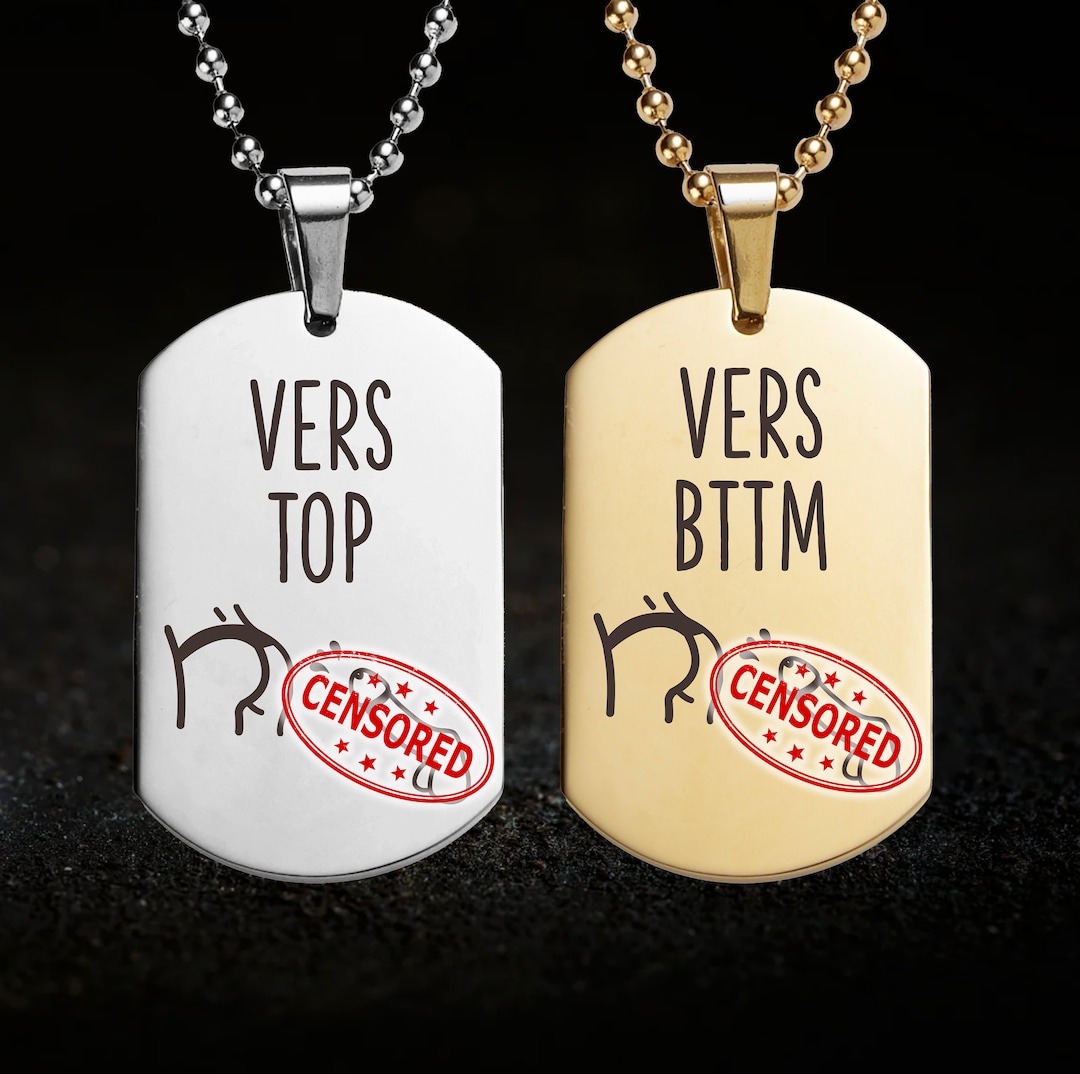 Vers Top, Vers Bttm Necklace - Etsy