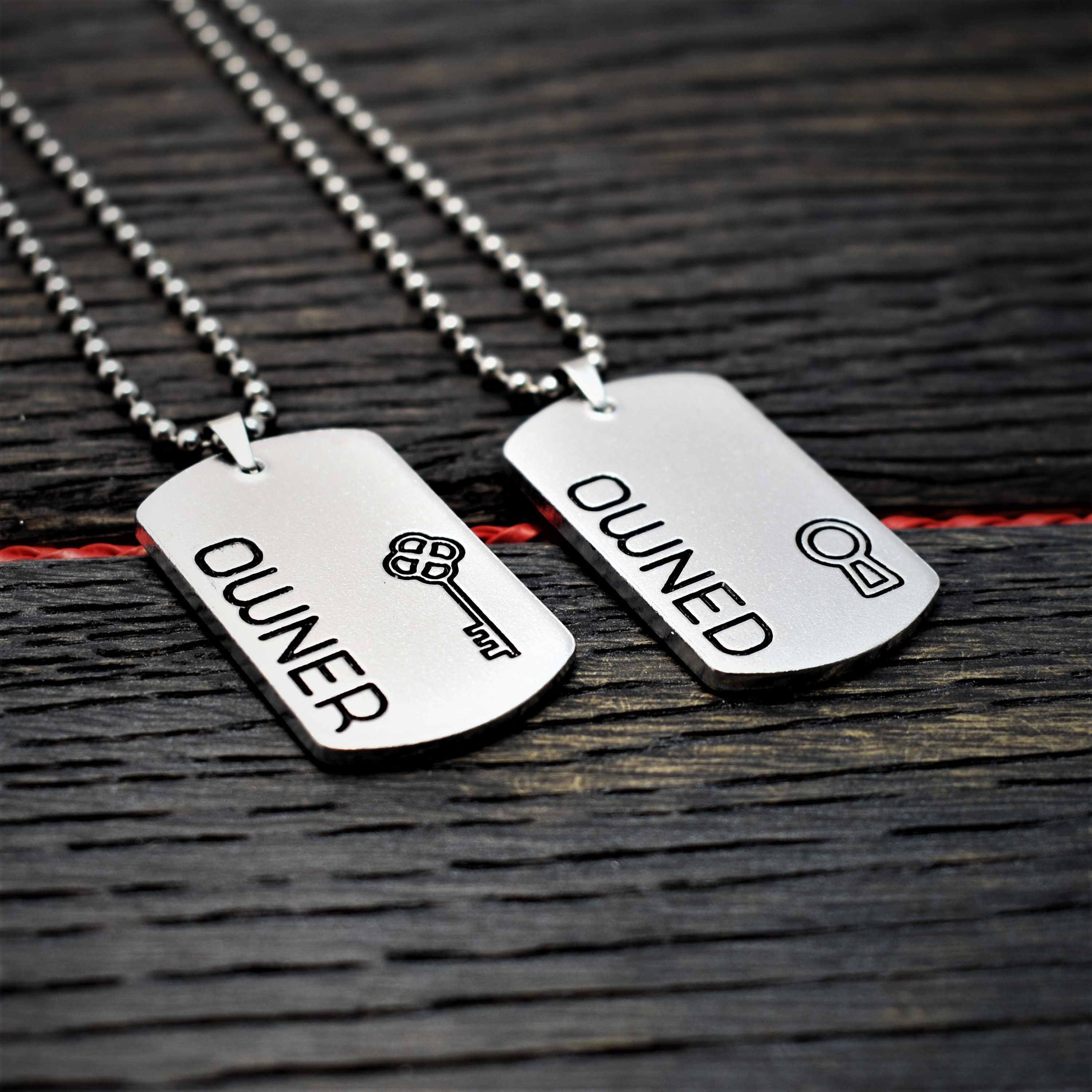 Owner and Owned Necklace Set BDSM Submissive DDGL - Etsy