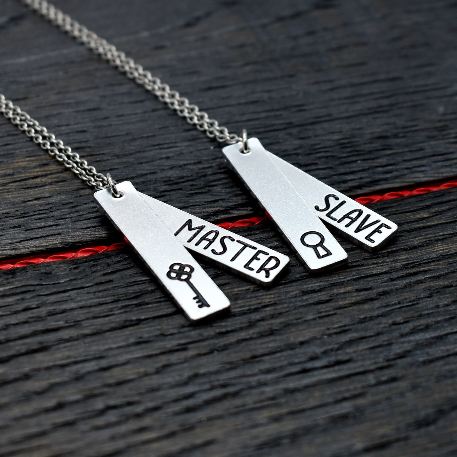 Master & Slave Couples Necklace Set BDSM Necklace DDGL | Etsy