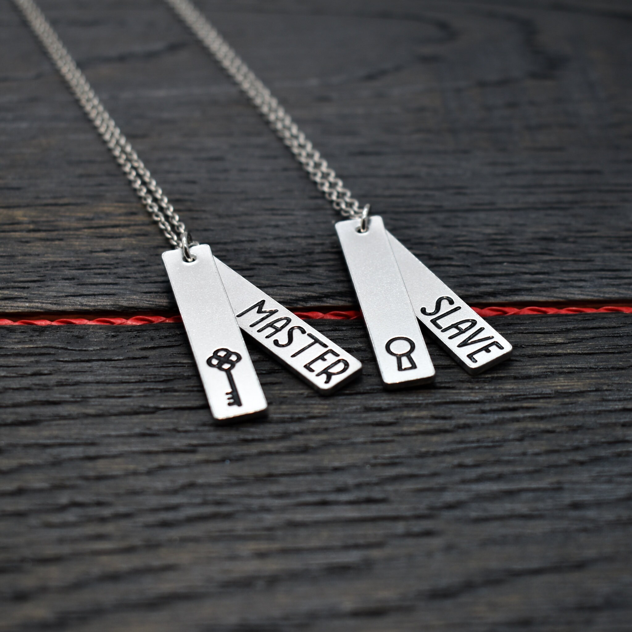 Master & Slave Couples Necklace Set BDSM Necklace DDGL - Etsy