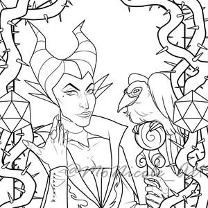 maleficent coloring book