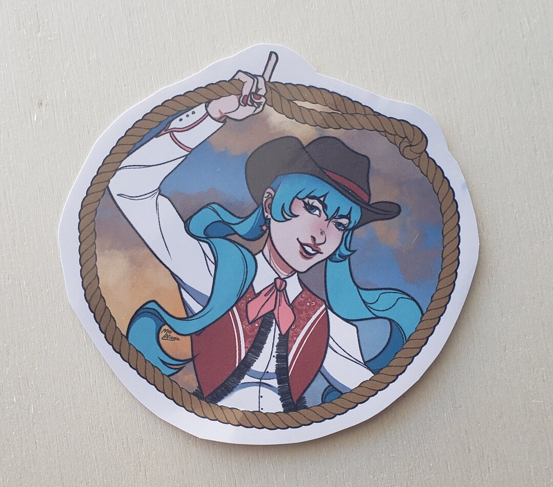 Cowboy Miku Sticker - Etsy