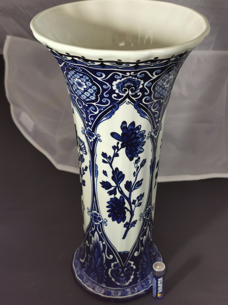 Vaas BOCH DELFTS blauw 31 cm Gemaakt door Boch Belgium. | Etsy