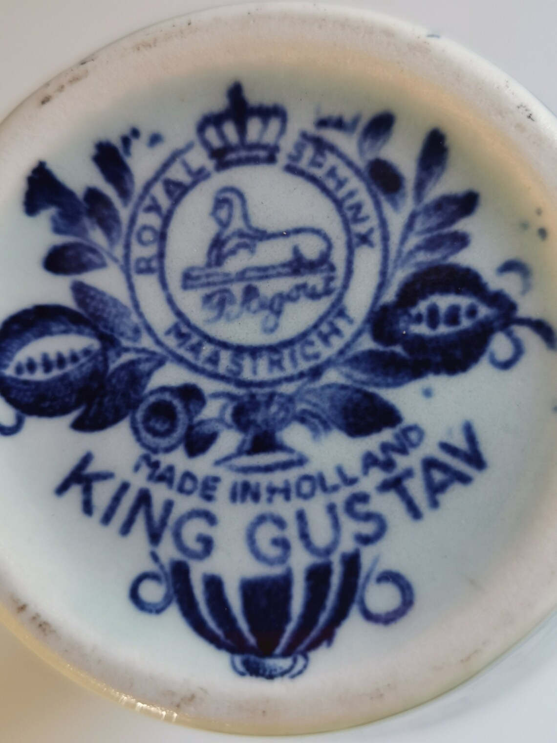 Rare DELFT BLUE Vase * Made by Royal Sphinx, Petrus Regout, Maastricht ...