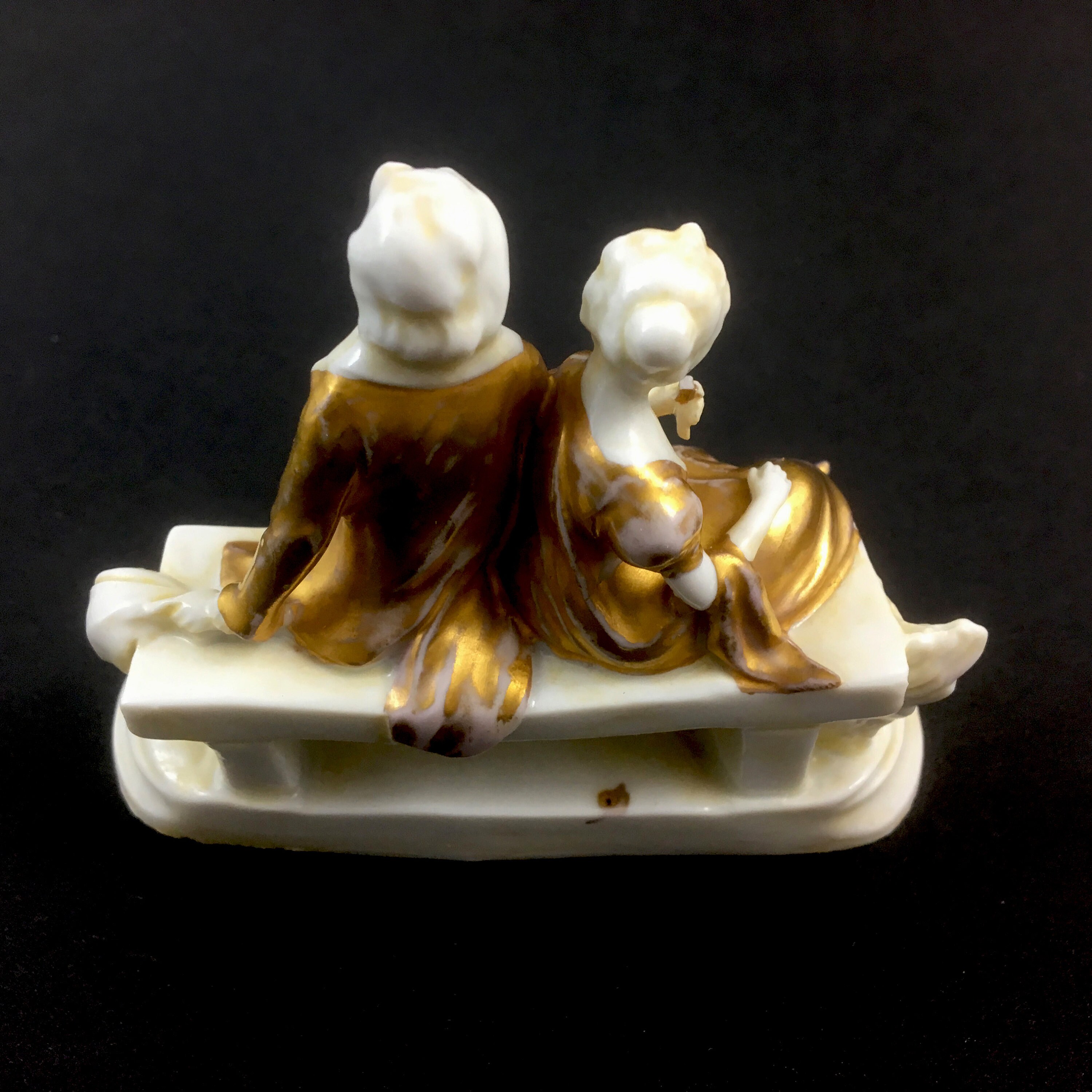 Absolutely Rare GOEBEL FIGUR rococo Couple on Garden Bench unique ...