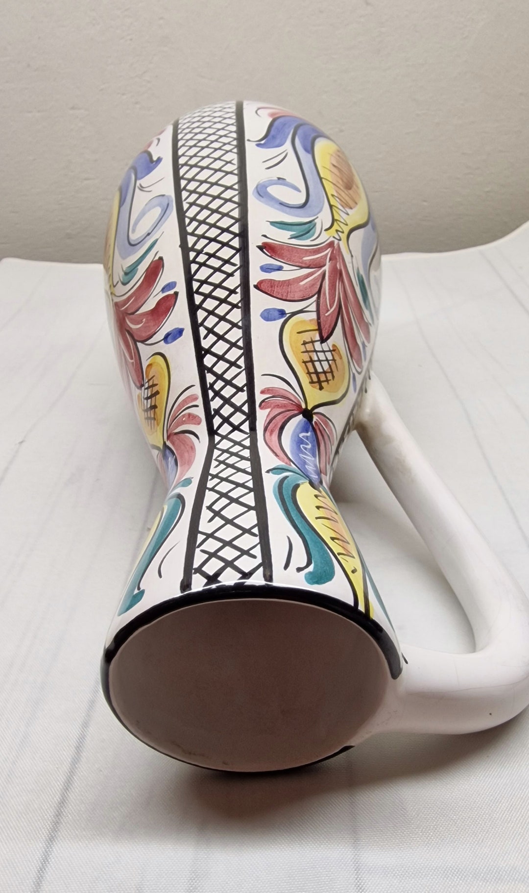 Rare JAWE Noble Ceramic Handle Vase Jug, Made in Germany. Orig. Mid ...