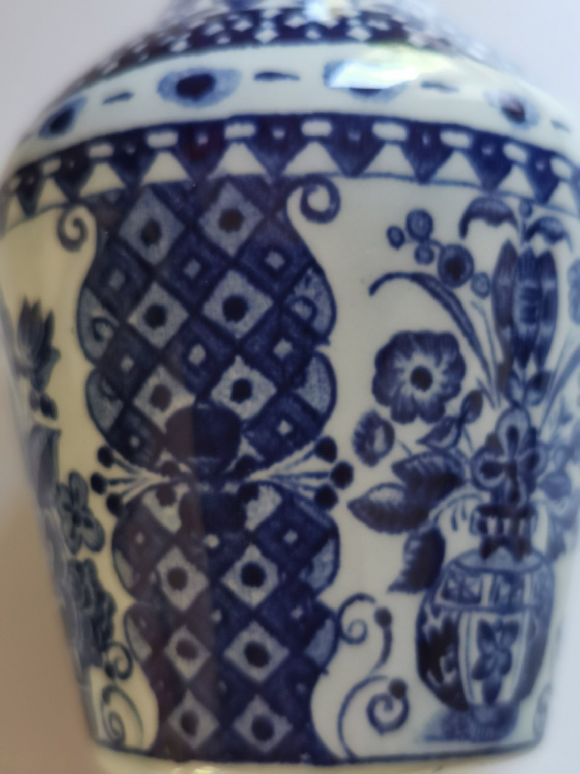 Rare DELFT BLUE Vase * Made by Royal Sphinx, Petrus Regout, Maastricht ...