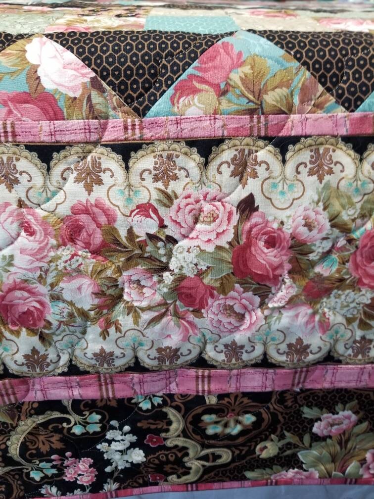 Handmade Quilt, English Pathways Quilt, Full-size to Queen-size - Etsy