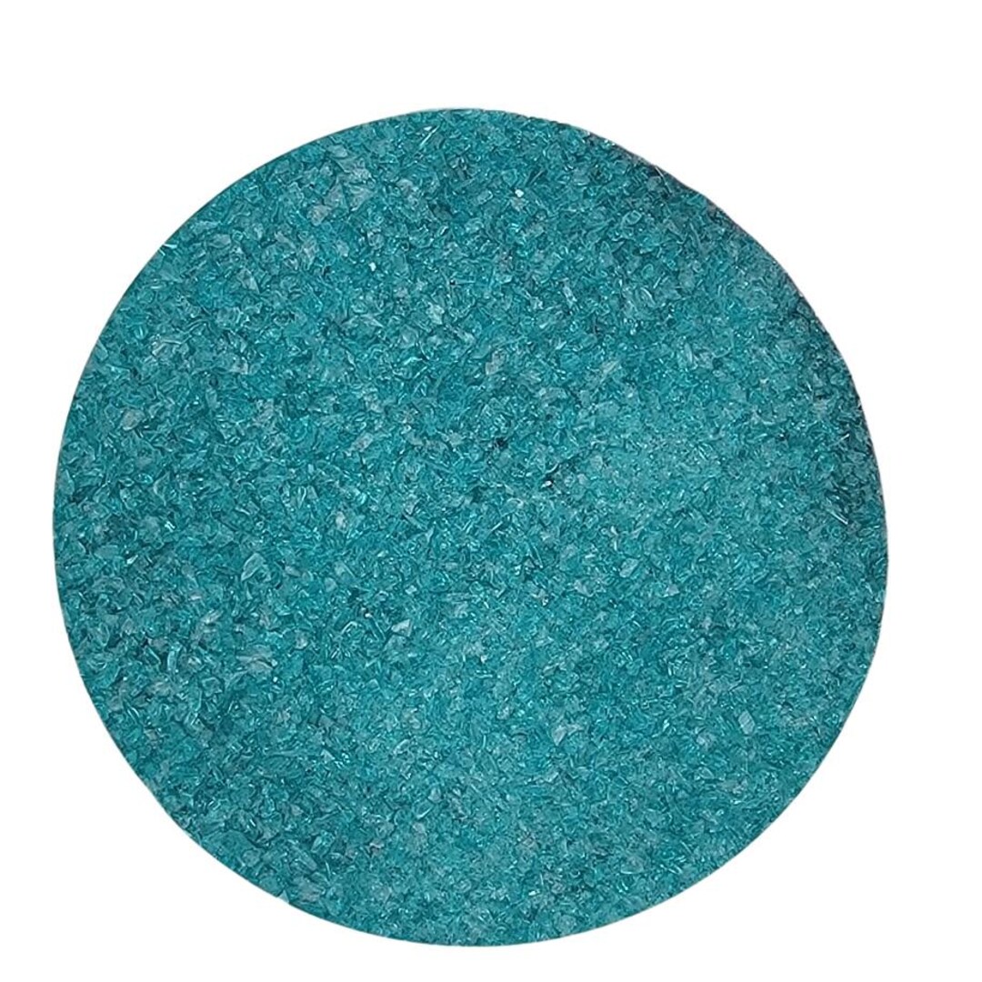 1176 Peacock Blue Transparent 90 COE FINE Full Jar One Pound Bullseye ...