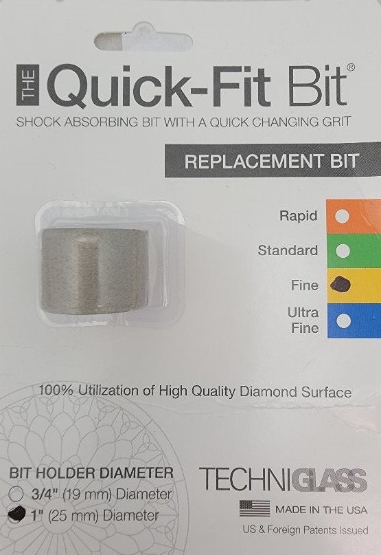 1 Fine Quick Fit Bit Stained Glass Grinder Accessory by - Etsy