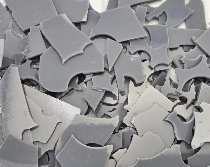 96 COE Scrap Glass Pewter Gray Opal 8 Ounce Package 96COE Sheet - Etsy
