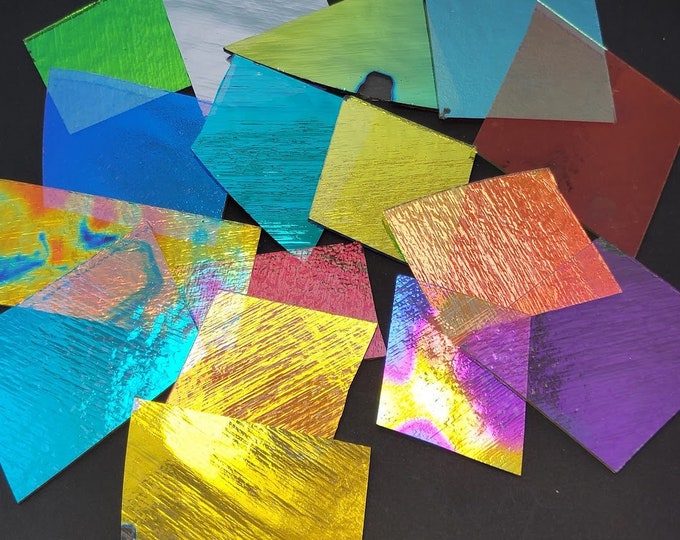 Stained Glass Panel With Dichroic Glass - Etsy