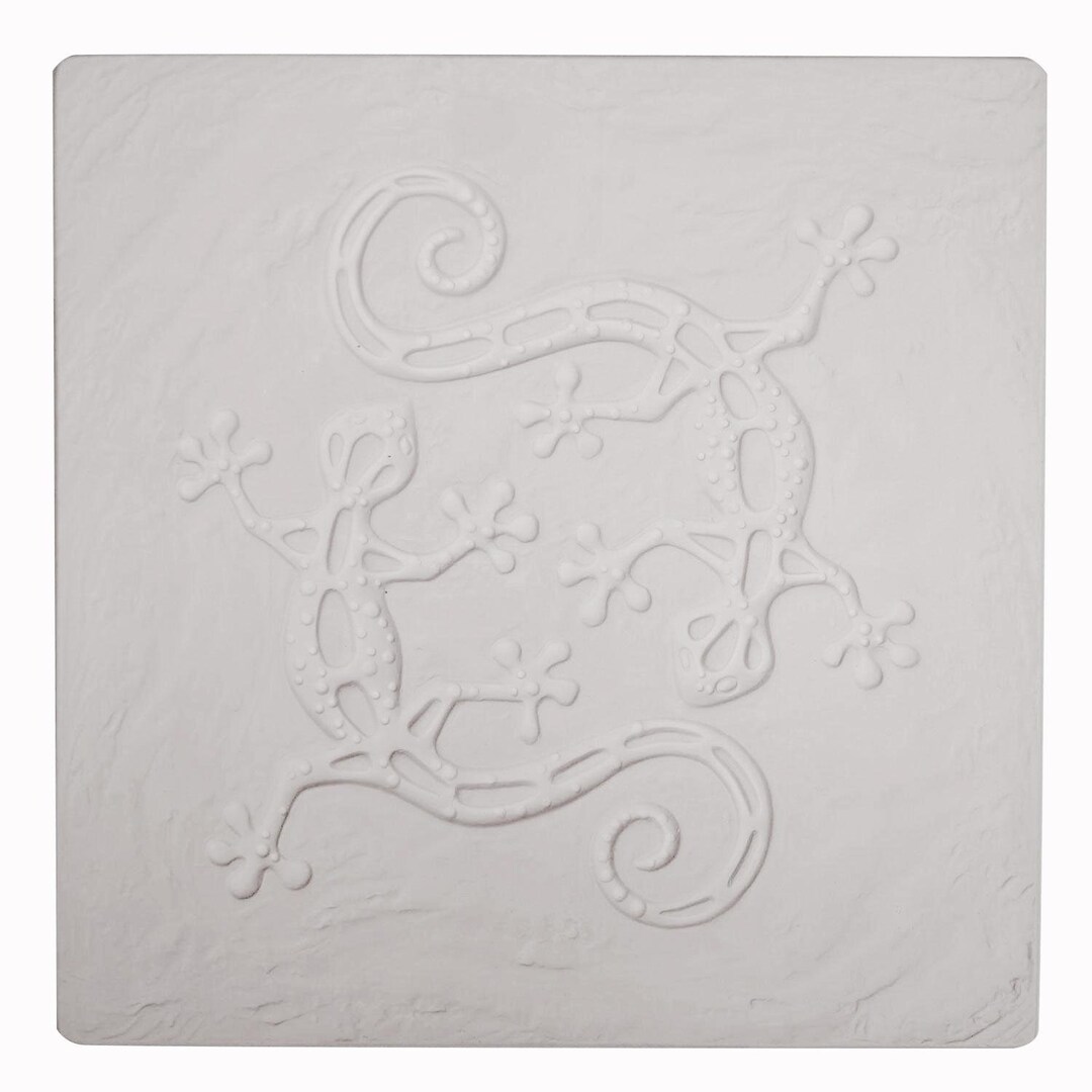 Gecko Lizard Texture Tile Glass Fusing Mold Creative Paradise TP14 7x7 ...