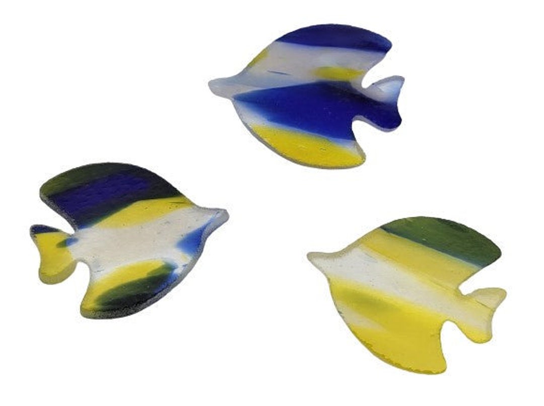 Three Tang Fish Glass Precut 96 COE Sea Life Series Fusing Shapes ...