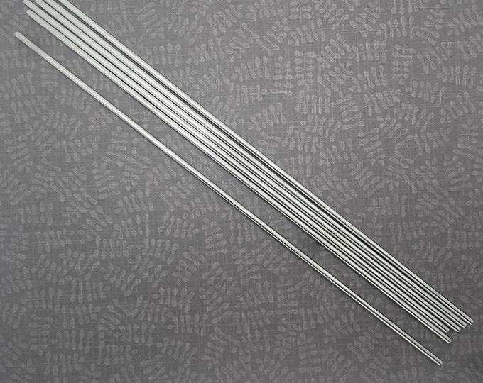 Six 5/32" Big Hole Bead Mandrels 12" Long Lampworking Stainless Steel ...