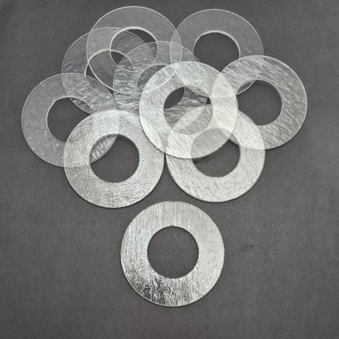 Wholesale Lot TEN 3 Inch Wreath Bases Tekta Clear Precut 90 COE Glass ...