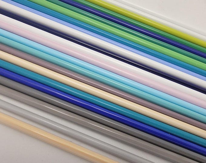 Pastel Glass Rod Assortment 104 COE Moretti Effetre 23 Rods Opaque ...