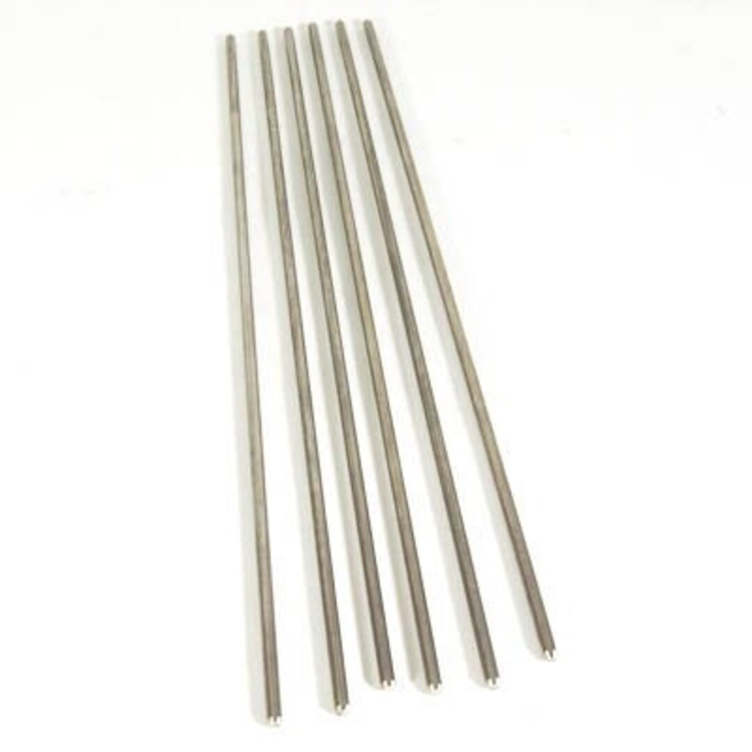 Six 5/32 Big Hole Bead Mandrels 12 Long Lampworking Stainless Steel ...