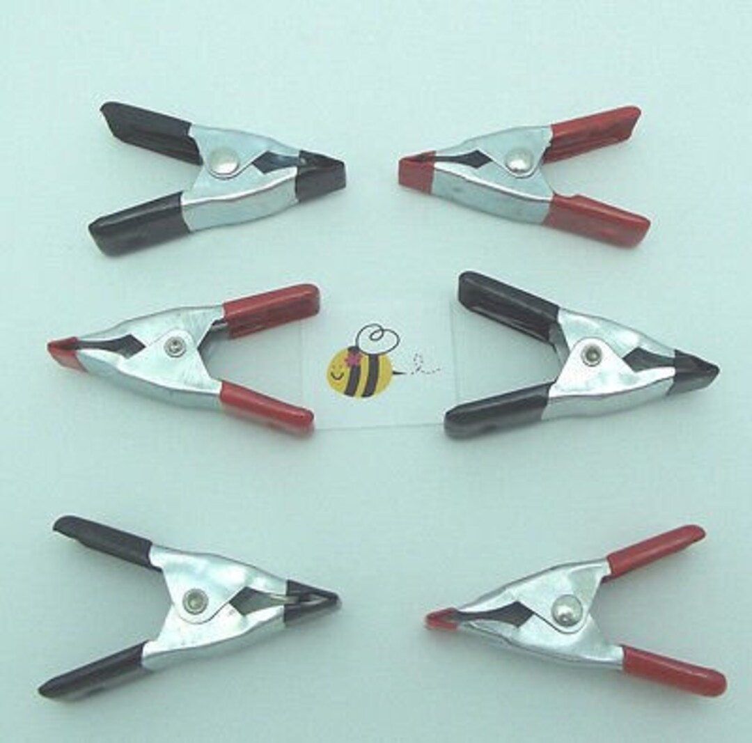 2" BONDING CLIPS Clamps Hold Projects for Gluing Set of Six Spring ...