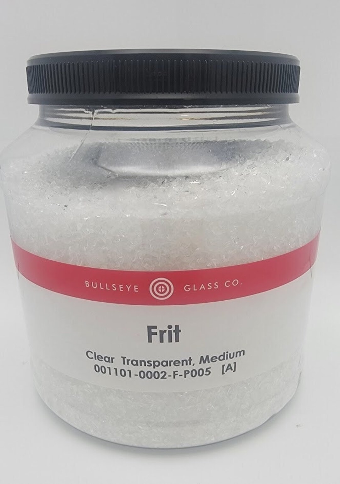 1101 Clear Transparent Medium Full Jar FIVE Pounds 90 COE Bullseye Frit ...