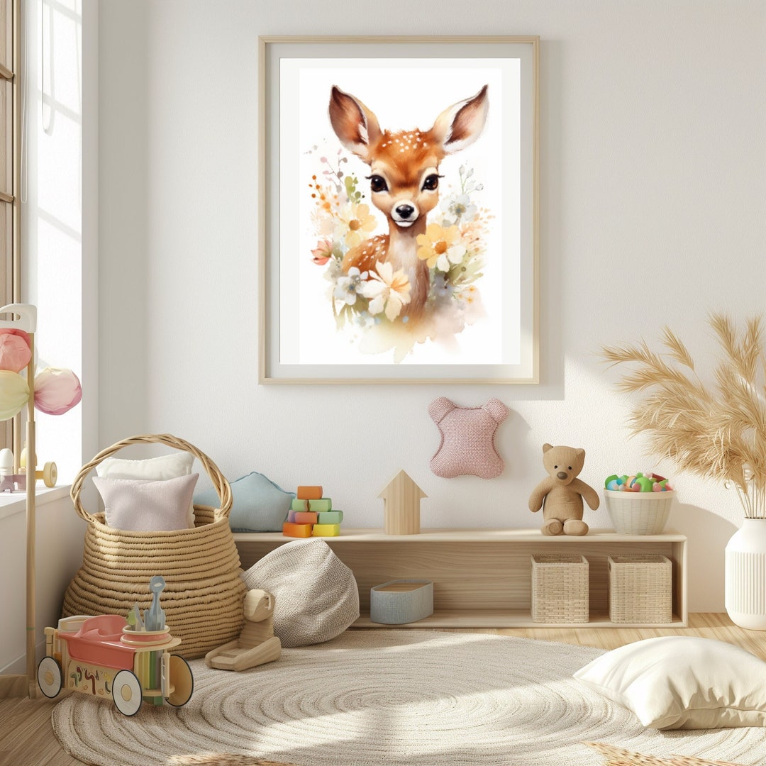 Bambi Nursery Wall Art Print Would Make a Wonderful Bambi Baby Shower ...