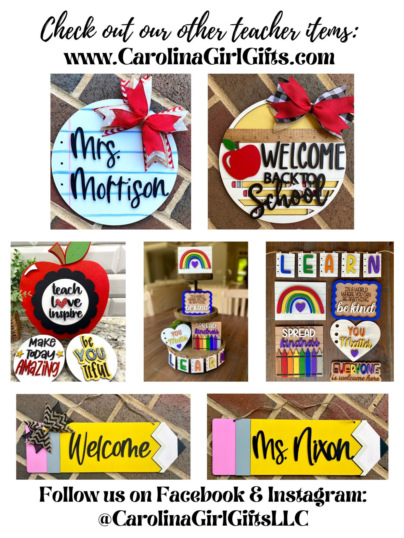 Classroom Welcome Back to School Door Sign Teacher Apple - Etsy