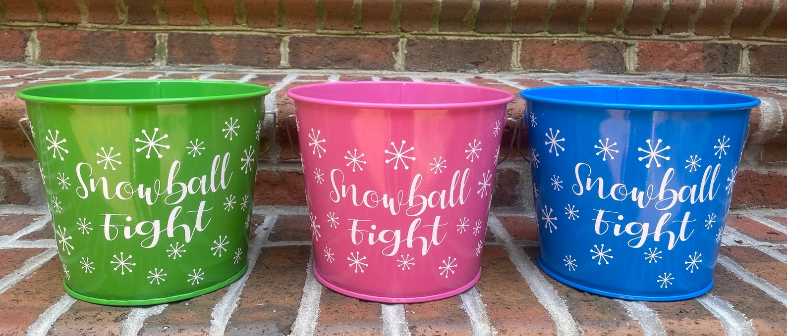Snowball Bucket, Snowball Fight, Snowballs, Custom Snowball Bucket ...