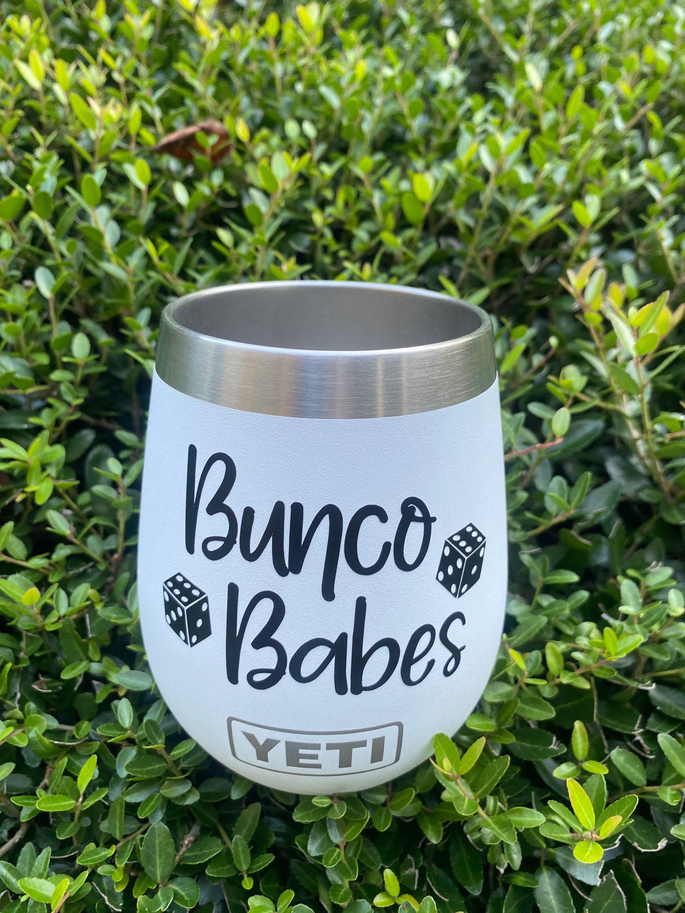 Bunco Babes Wine Tumbler Decal, Bunco Queen, Dice Game Vinyl Sticker ...