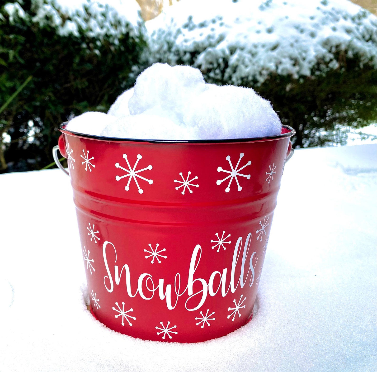 Snowball Bucket, Snowball Fight, Snowballs, Custom Snowball Bucket ...