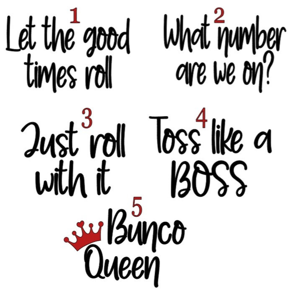 Bunco Babes Wine Tumbler Decal, Bunco Queen, Dice Game Vinyl Sticker ...