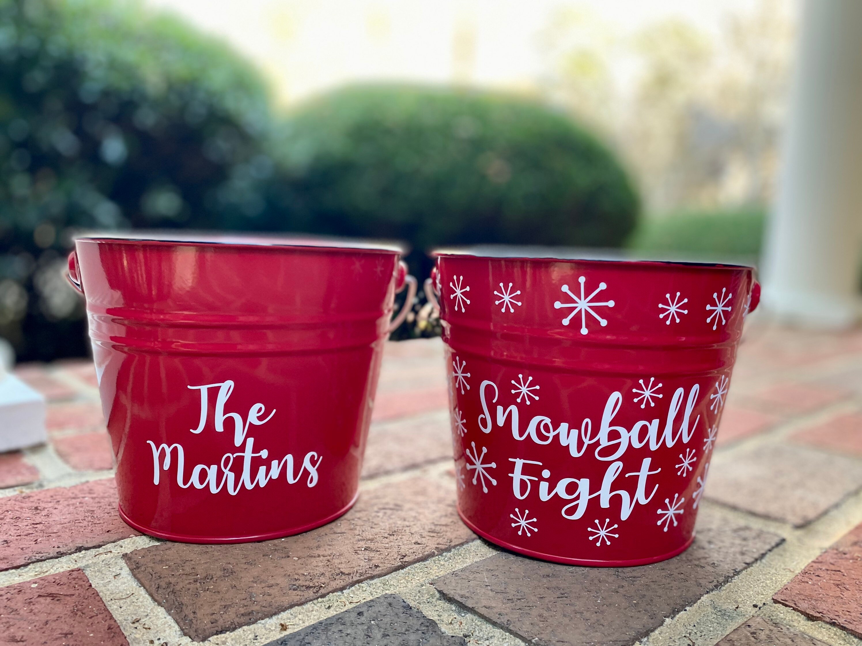 Snowball Bucket, Snowball Fight, Snowballs, Custom Snowball Bucket ...