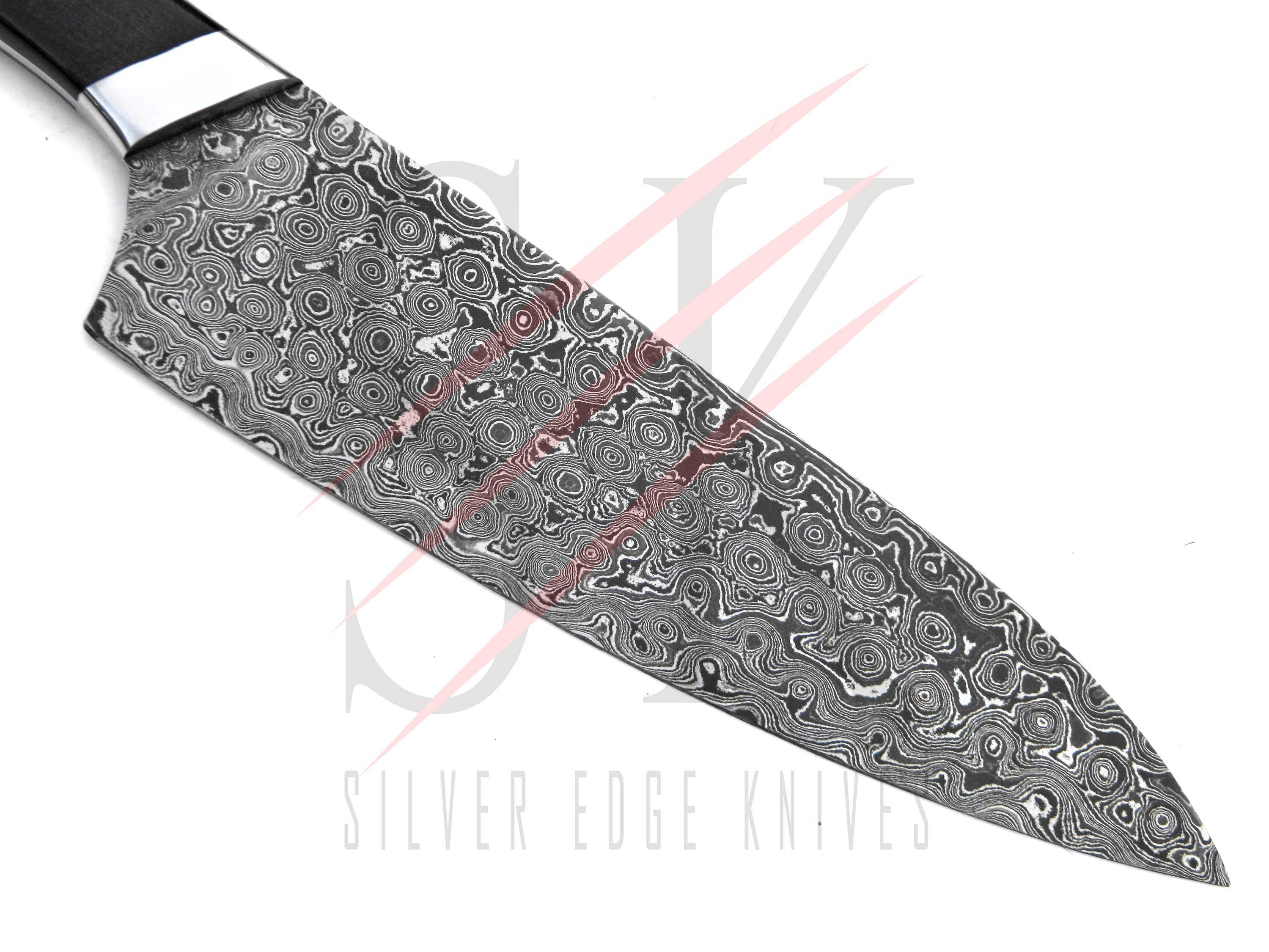 Damascus Steel Chef Knife Kitchen Knife Custom Handmade | Etsy