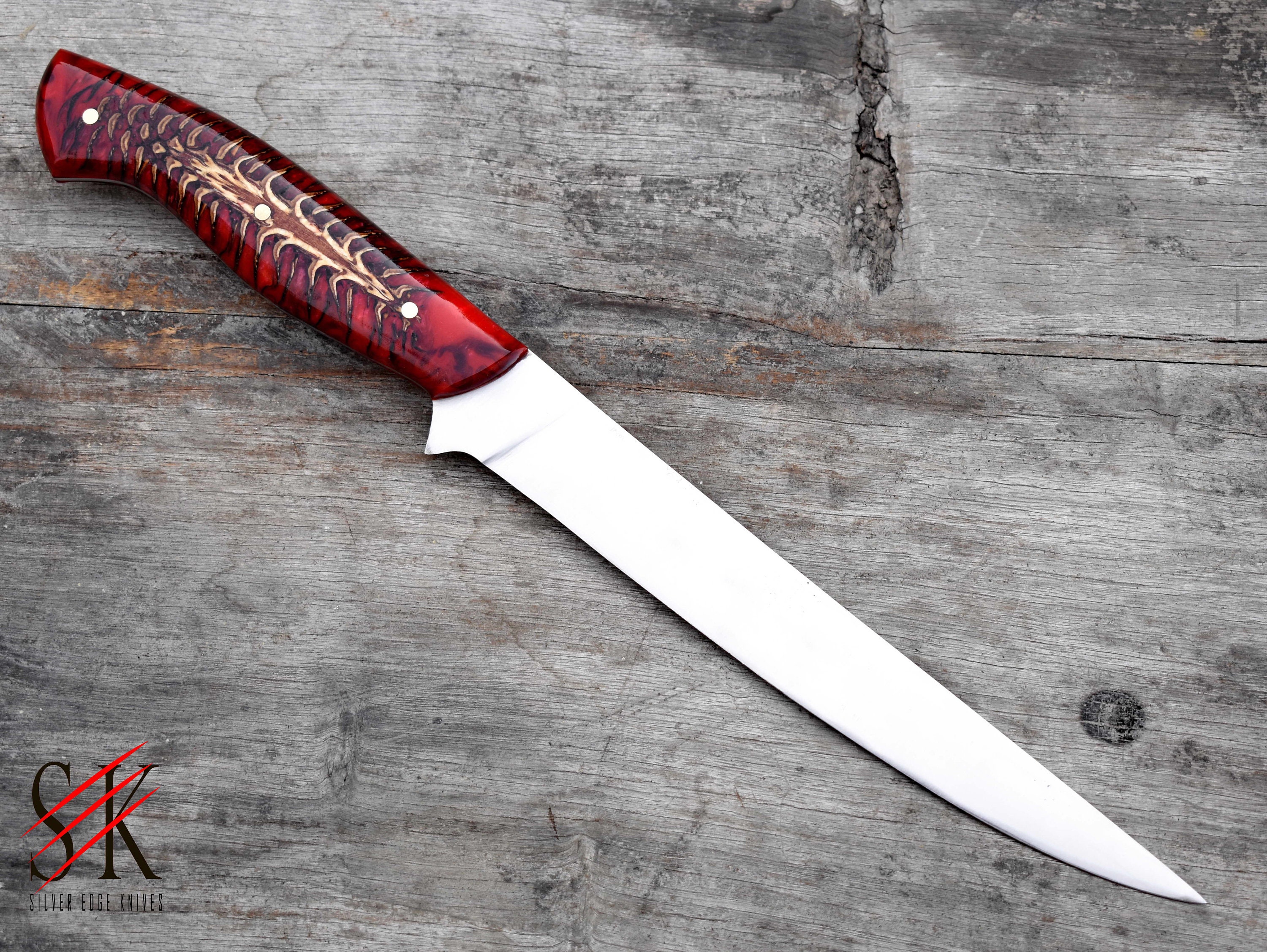 D2 Handmade Fillet Knife Kitchen Chef Knife Cooking Carbon | Etsy