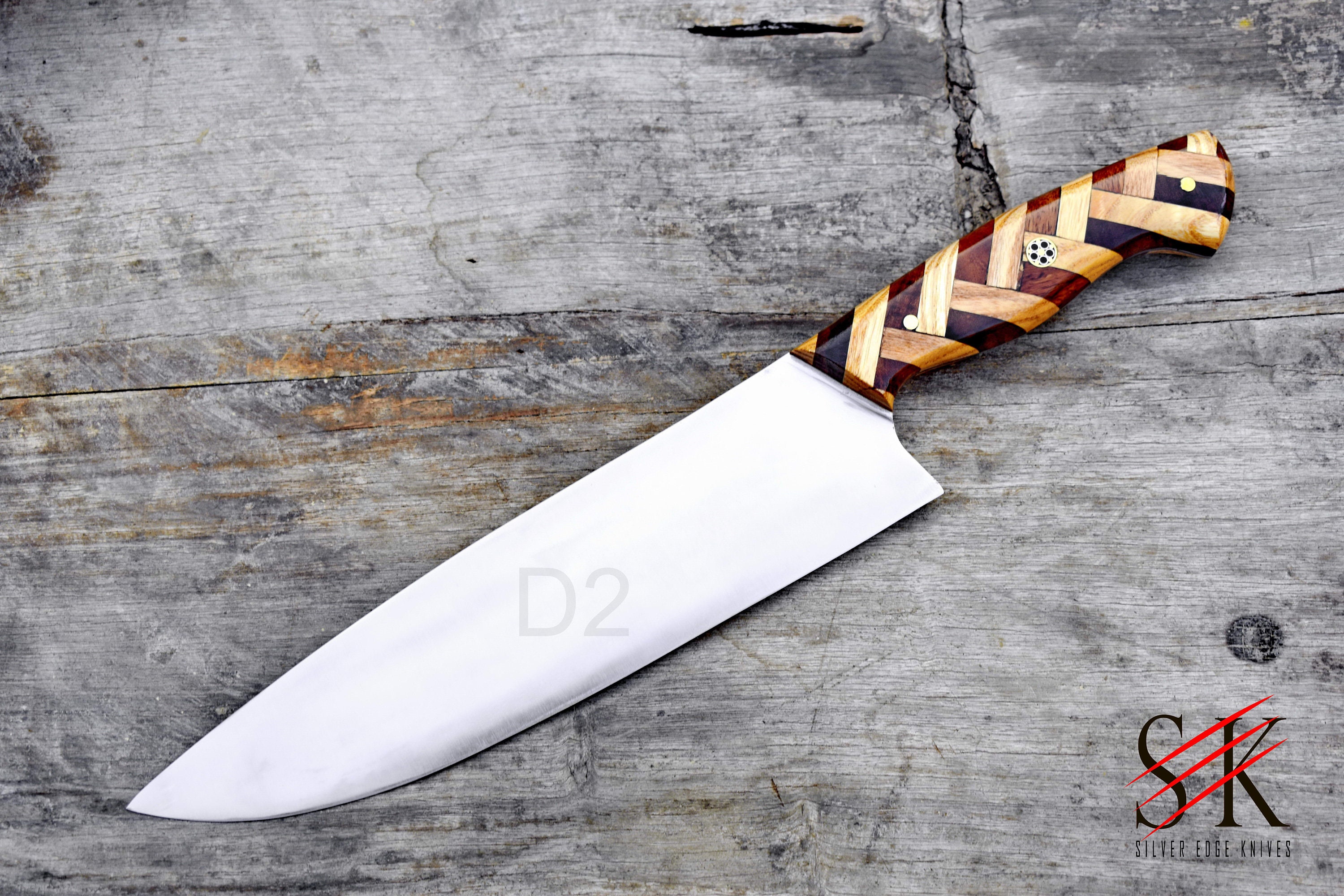 Handmade D2 Steel Kitchen Chef Knife Cooking Carbon Steel | Etsy