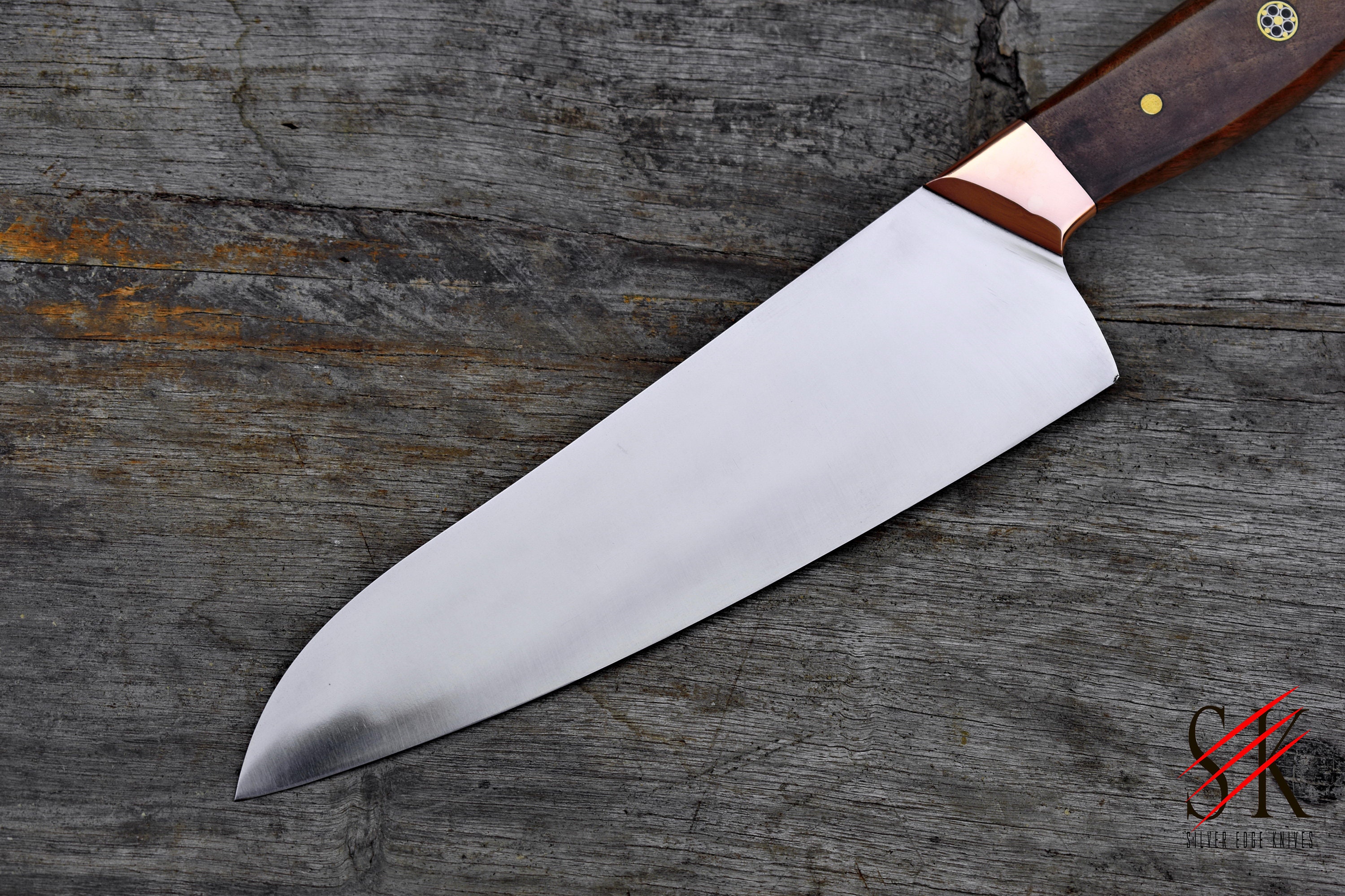 Handmade D2 Steel Kitchen Chef Santoku Knife Cooking Carbon - Etsy