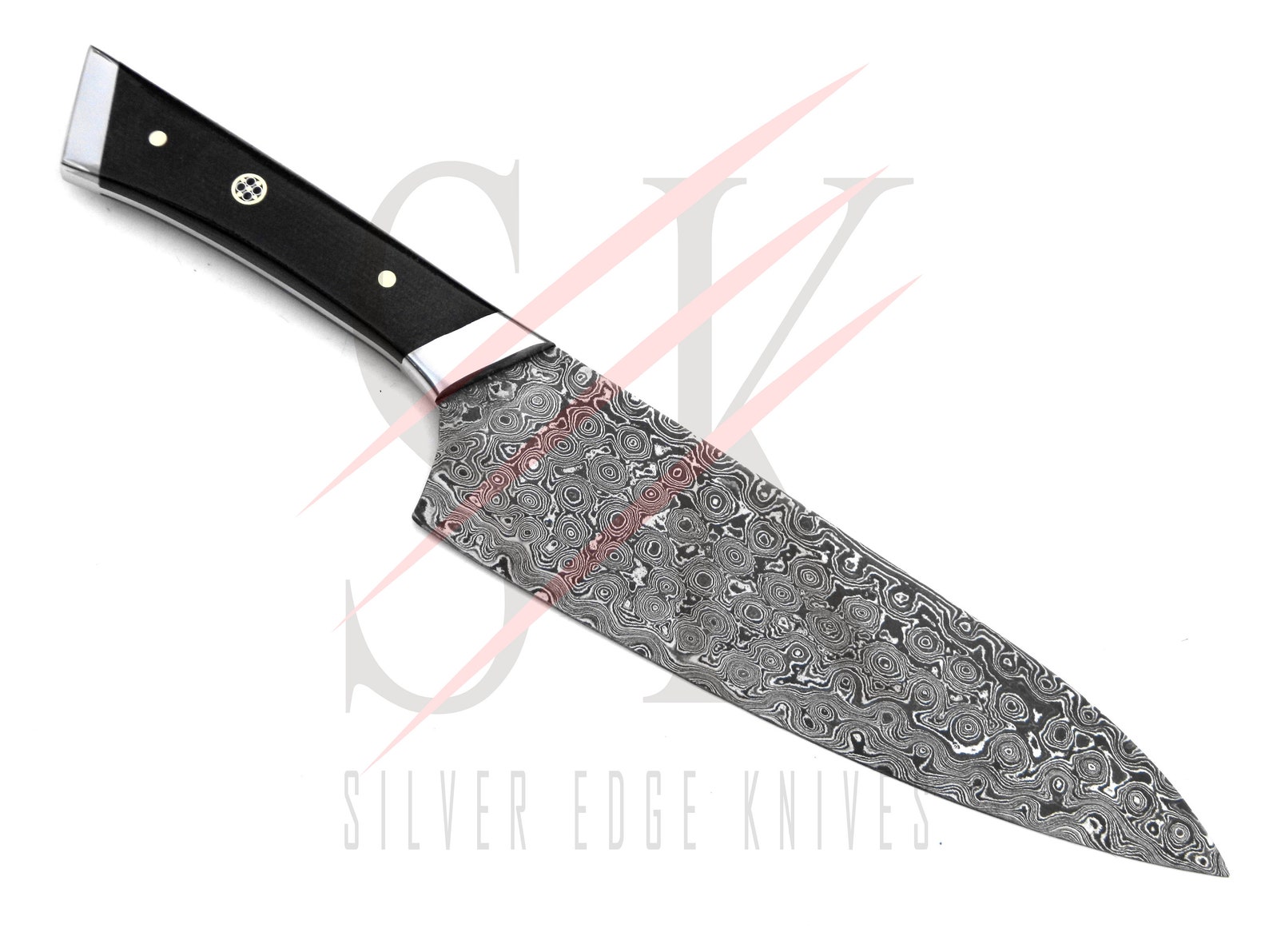 Damascus Steel Chef Knife Kitchen Knife Custom Handmade | Etsy