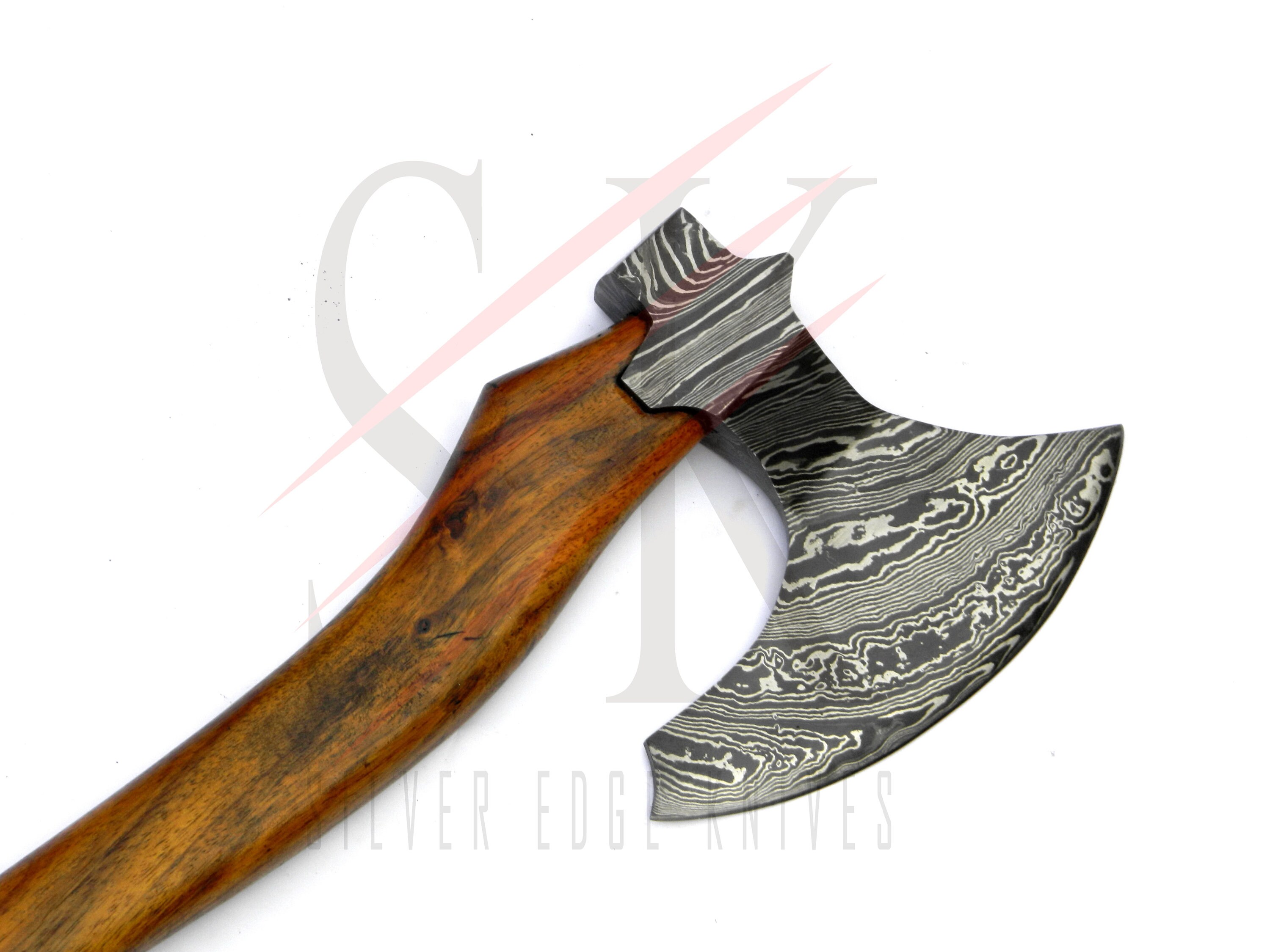 Damascus Steel Axe / Hatchet Custom Hand Forged Tomahawk Rose | Etsy