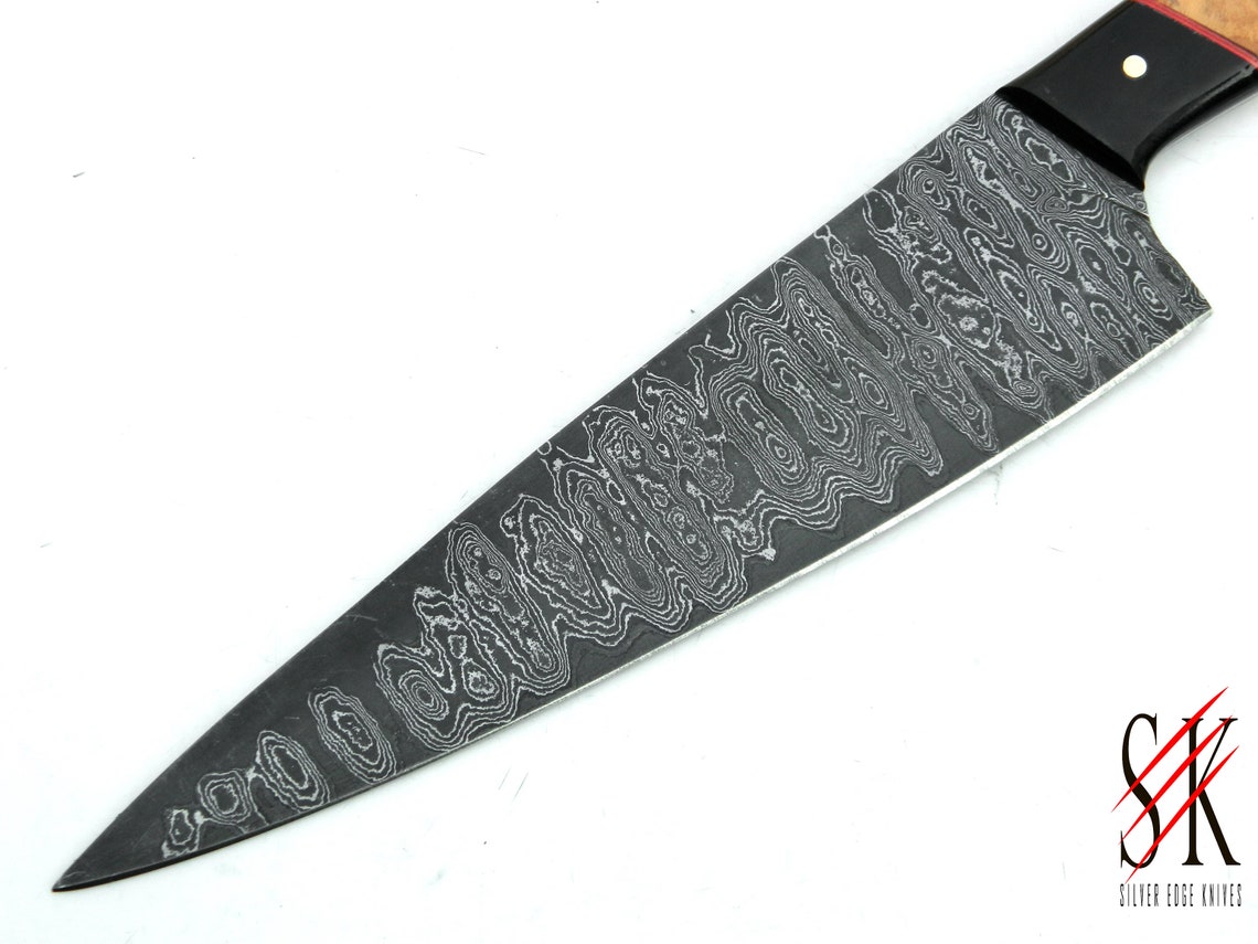 Damascus Steel Kitchen Chef Knife Custom Handmade Ladder San - Etsy